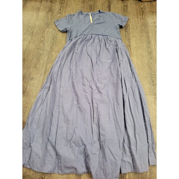 Uncle Frank's | Dresses | Uncle Frank Xs Blue Gray Long Maxi Peasant ...